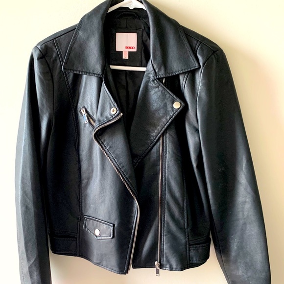 H&M | Jackets & Coats | Faux Leather Jacket | Poshmark